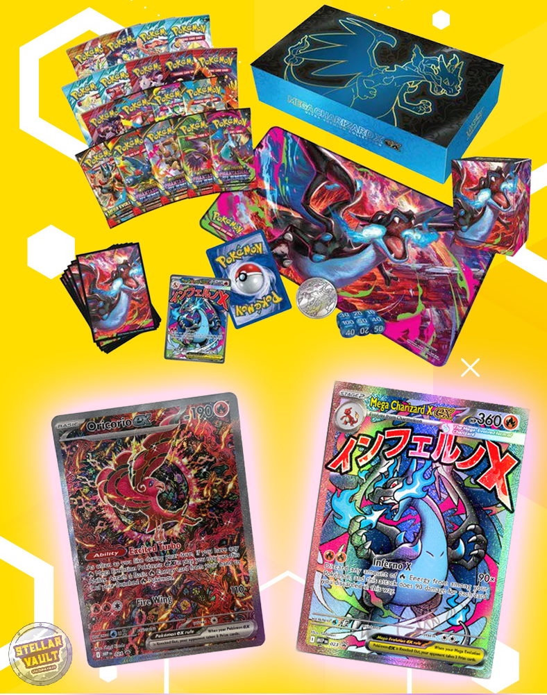 Pokemon Mega Charizard X EX Ultra Premium Collection – Stellar Vault