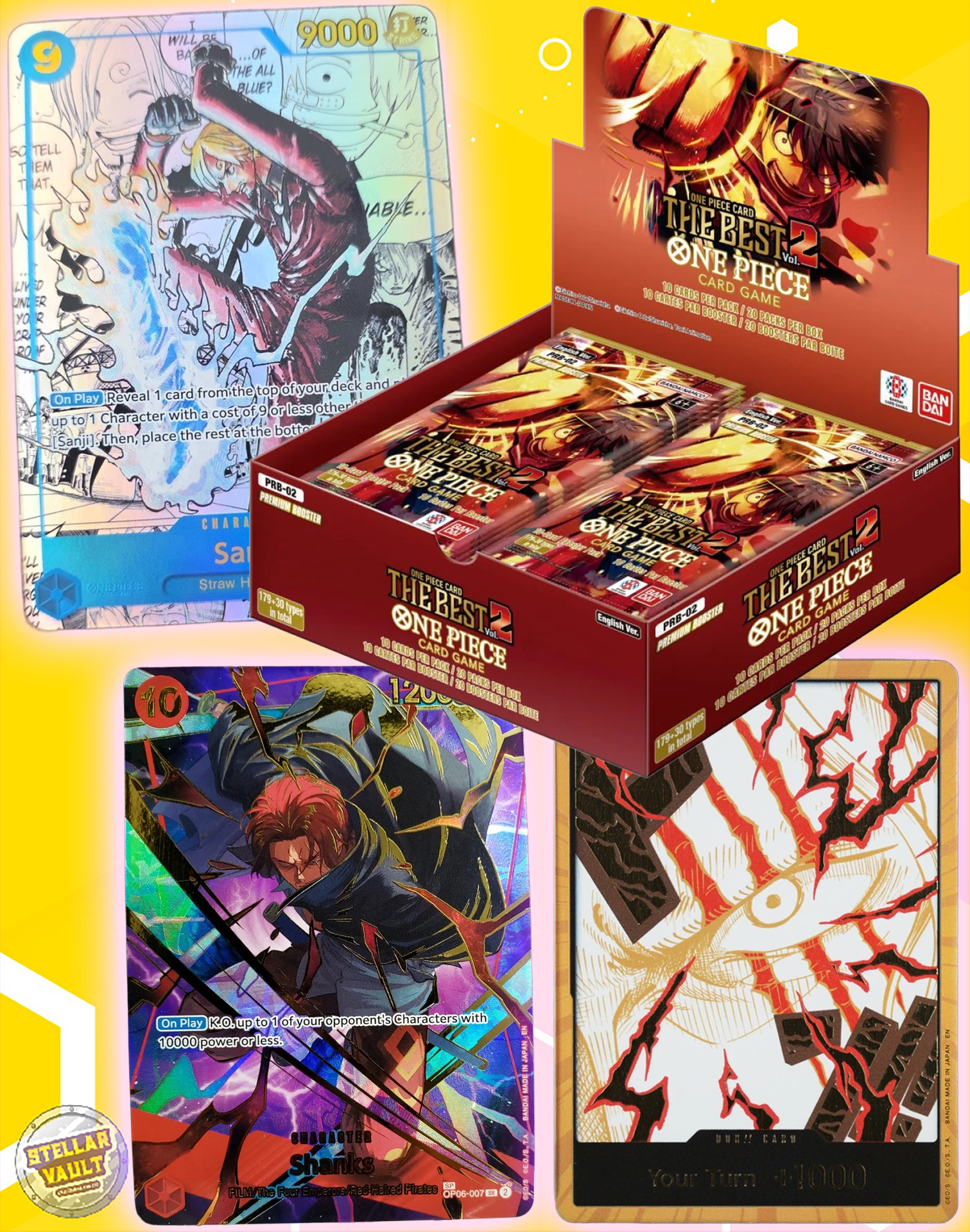 One Piece PRB-02 The Best Premium Booster Box – Stellar Vault