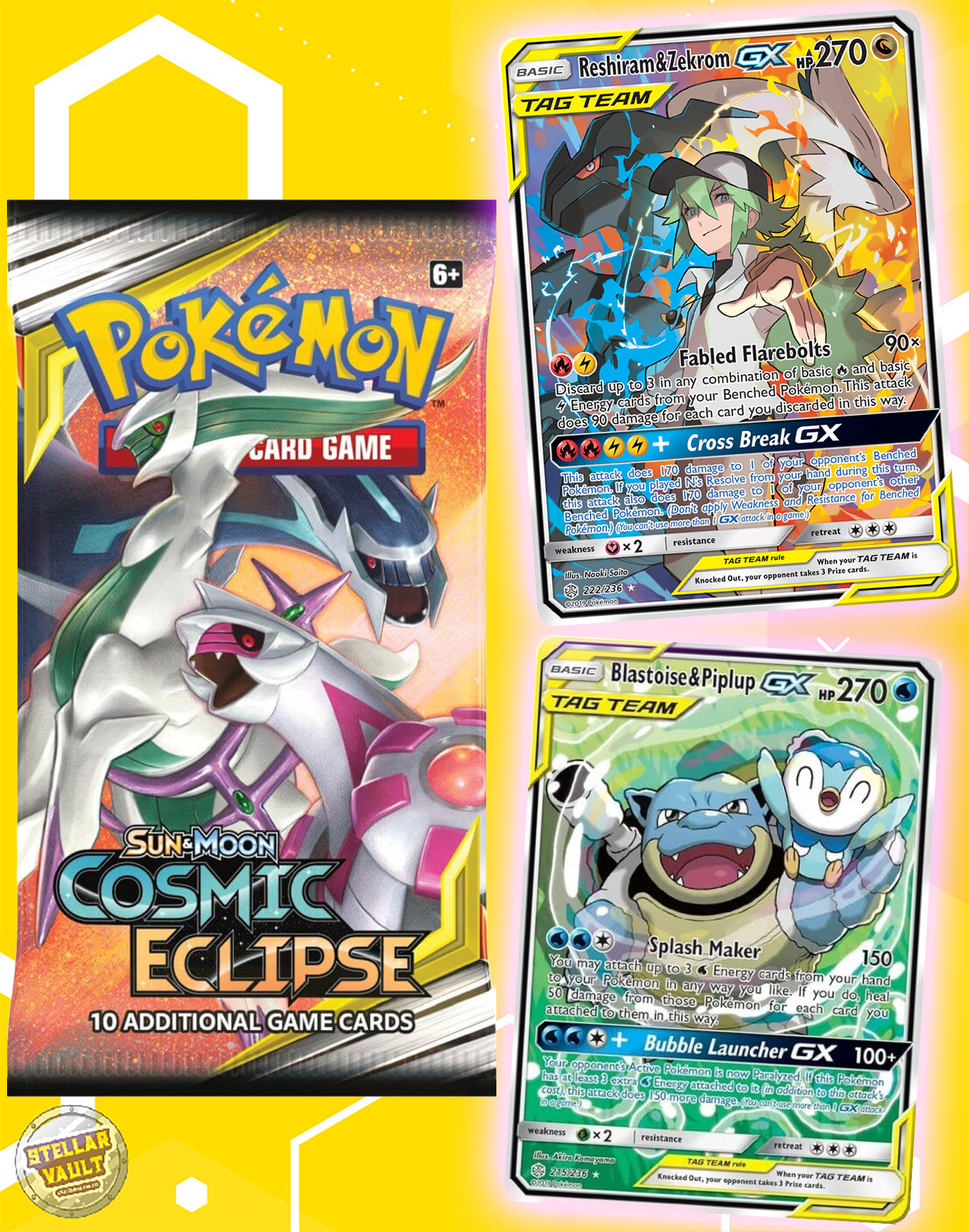 Pokemon Sun & Moon Cosmic Eclipse Booster Pack – Stellar Vault